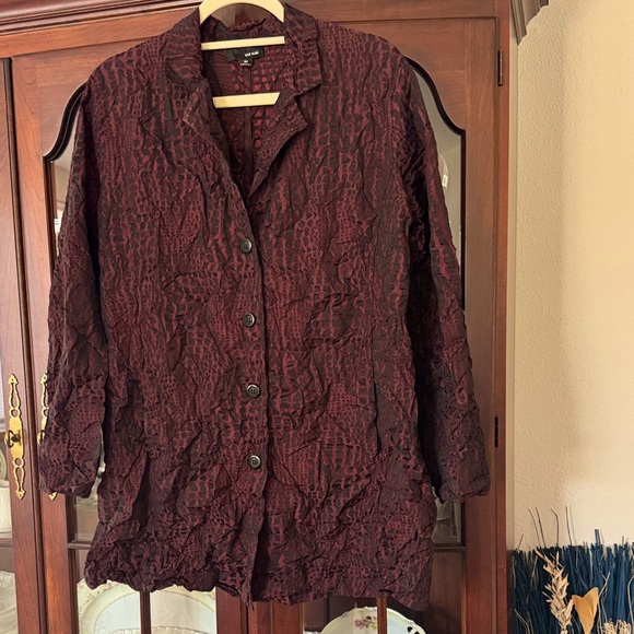 Sun Kim | Jackets & Coats | Sun Kim Womens Long Sleeve Medium Crinkle ...